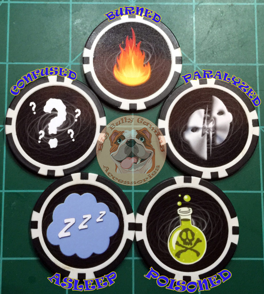 Pokemon - Special Conditions Markers - Big Bully Gaming Accessories